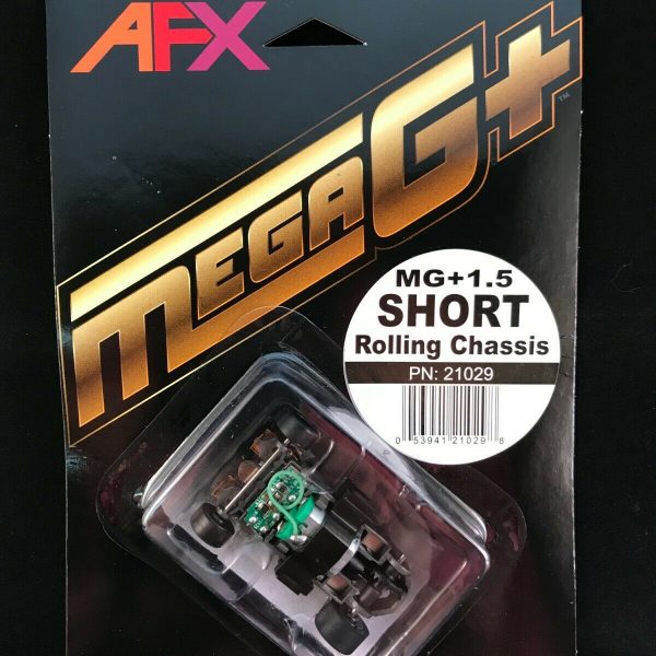 21029 AFX SHORT ROLLING CHASSIS MEGA G PLUS MG+ 1.5 - Bonza Slot Cars ...