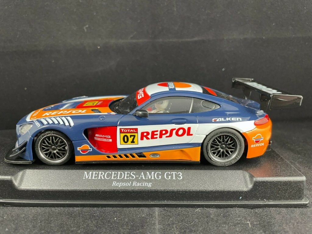 0207AW NSR MERCEDES AMG GT3 REPSOL RACING #7 BLUE 1:32 SCALE SLOT CAR ...