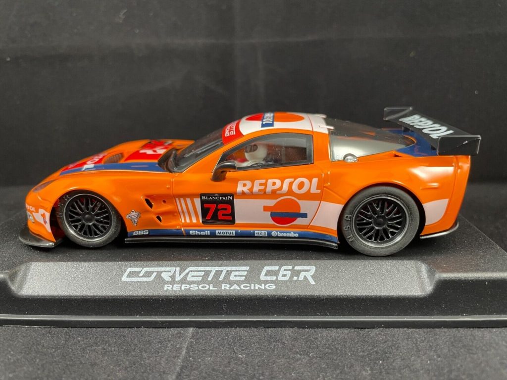 0272AW NSR CORVETTE C6R REPSOL RACING #72 ORANGE 1:32 SCALE SLOT CAR ...