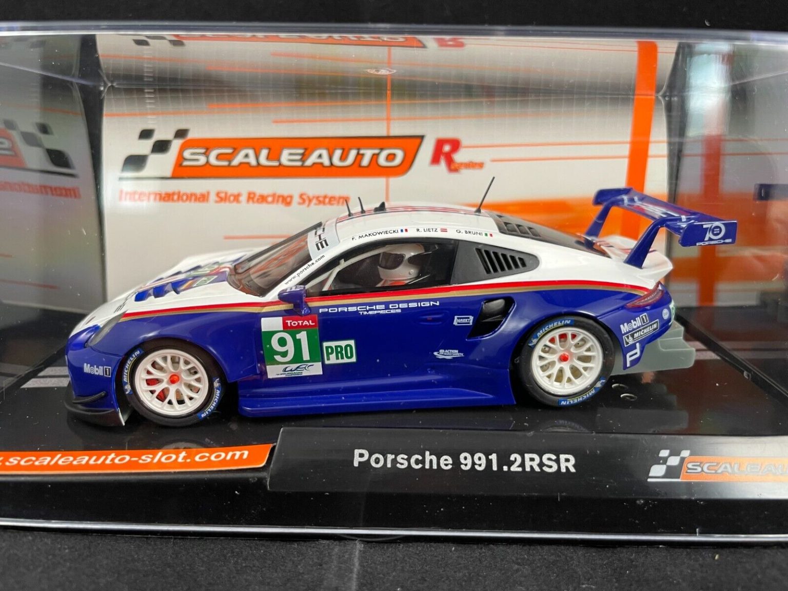 SC-6253R SCALEAUTO PORSCHE 991.2 RSR GT3 ROTHMANS RACING #91 1:32 SLOT ...