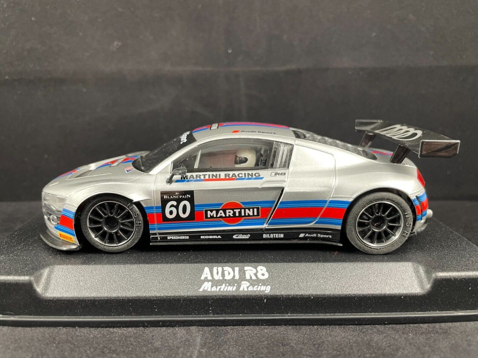 0317SW NSR AUDI R8 #60 MARTINI RACING SILVER 1:32 SCALE SLOT CAR ...