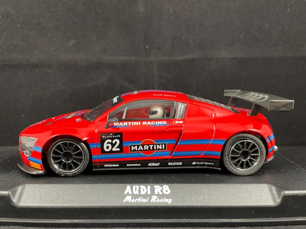 * 0319AW NSR AUDI R8 #62 MARTINI RACING RED 1:32 SCALE SLOT CAR - Bonza ...