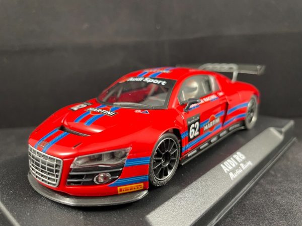 * 0319AW NSR AUDI R8 #62 MARTINI RACING RED 1:32 SCALE SLOT CAR - Bonza ...