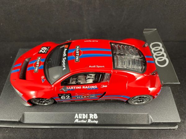 * 0319AW NSR AUDI R8 #62 MARTINI RACING RED 1:32 SCALE SLOT CAR - Bonza ...