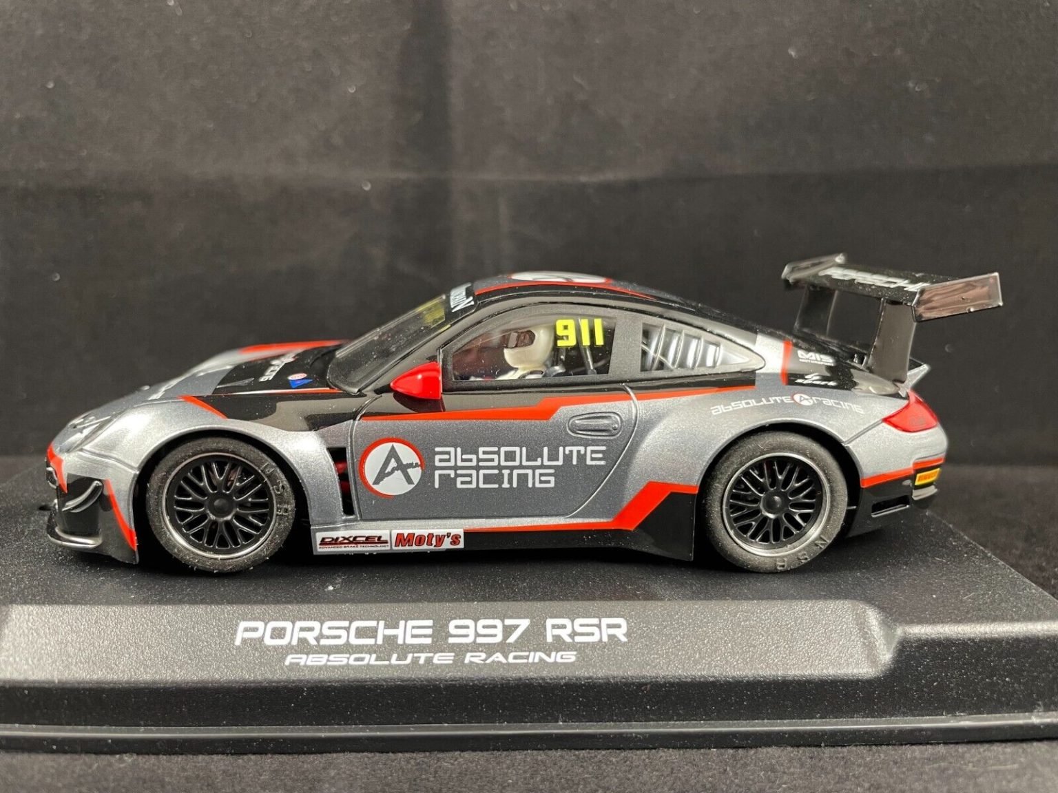0346AW NSR PORSCHE 997 RSR GT3 ABSOLUTE RACING #911 1:32 SCALE SLOT CAR ...